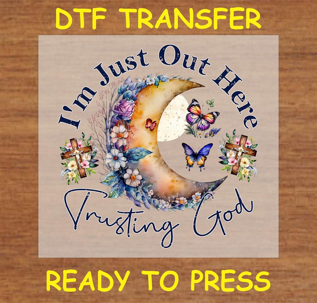 Religious DTF Transfer Iron on Heat Transfer - Ready to Press Hot Peel ...
