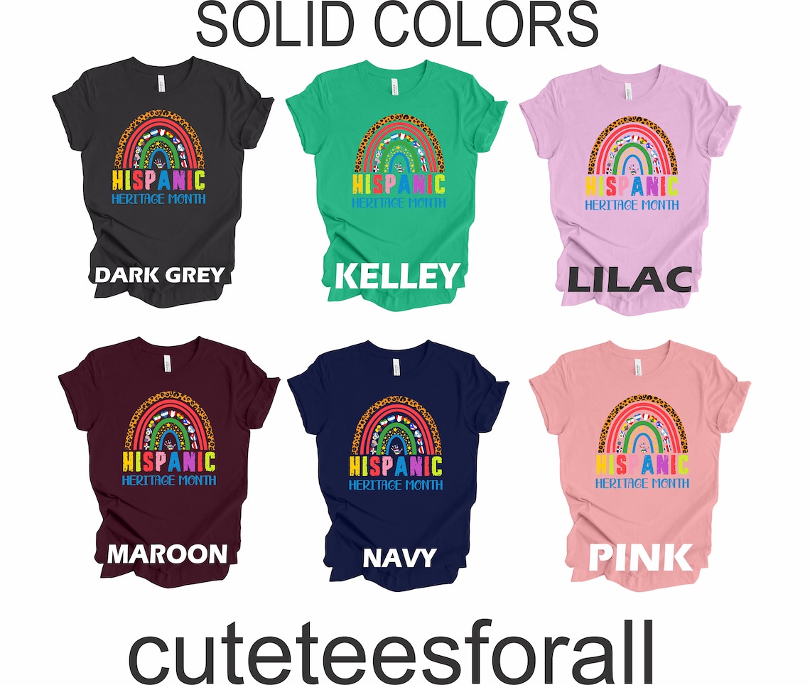 Hispanic Heritage Month Shirt Hispanic Heritage Shirts for - Etsy