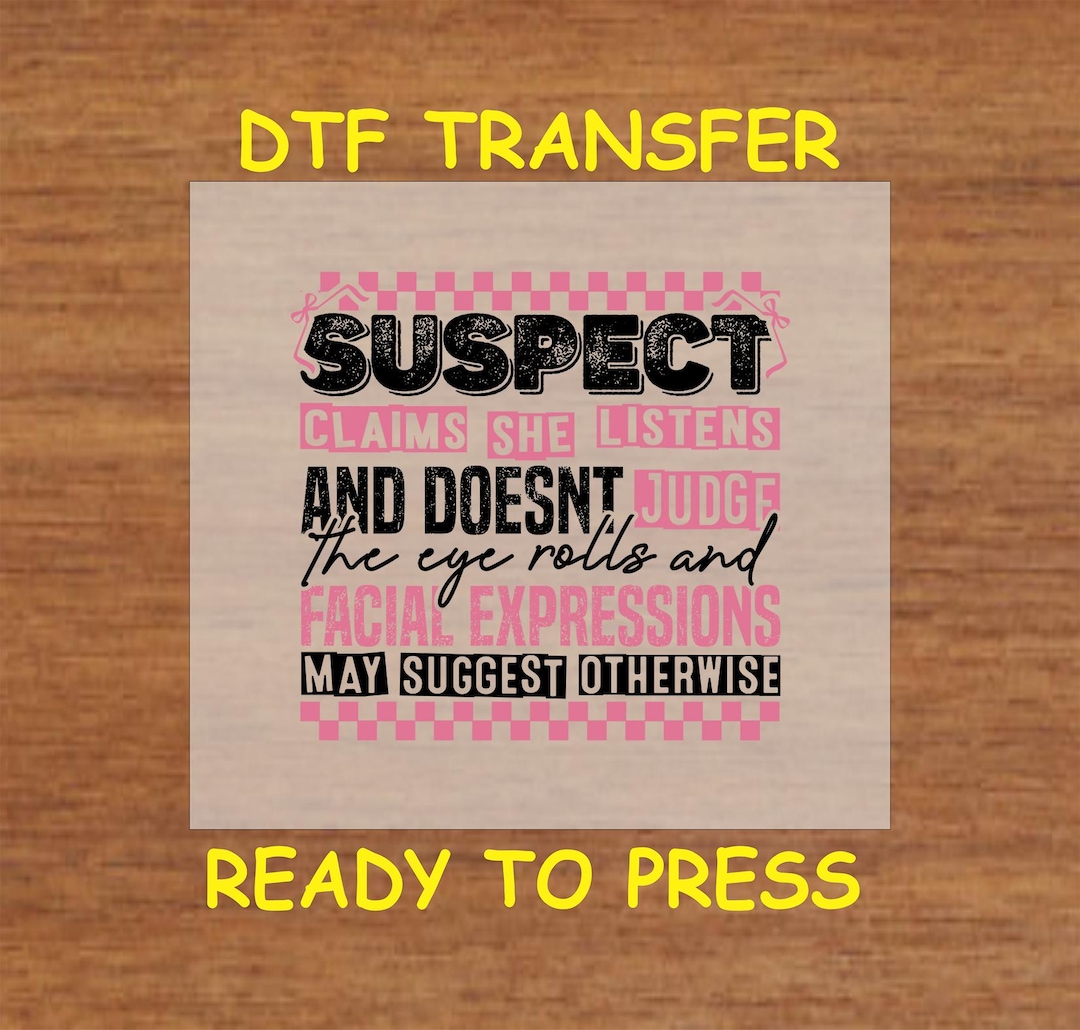 Funny DTF Transfer Iron on Heat Transfer - Ready to Press, Eye Roll and ...