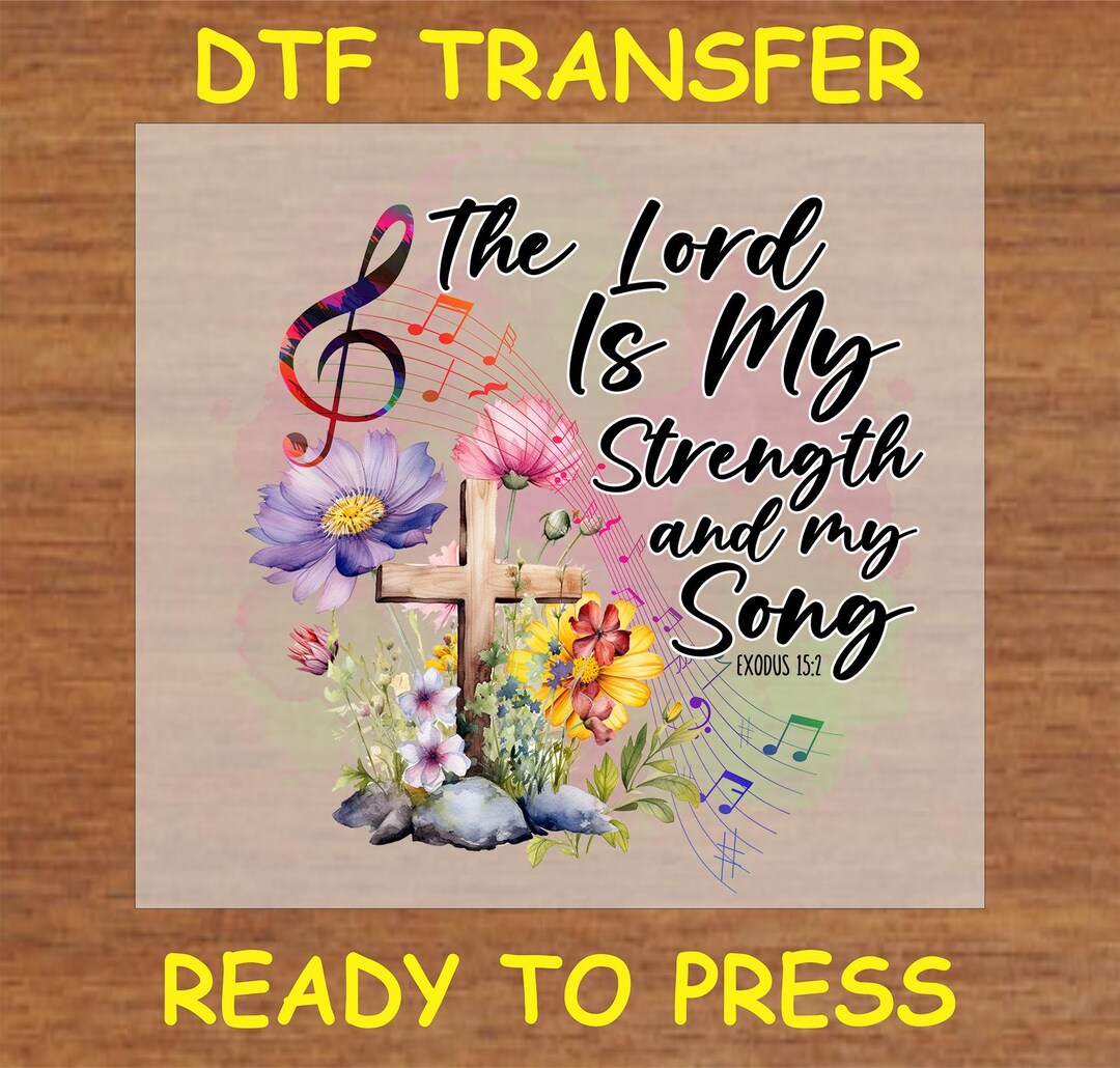 Religious DTF Transfer Iron on Heat Transfer - Ready to Press Hot Peel ...