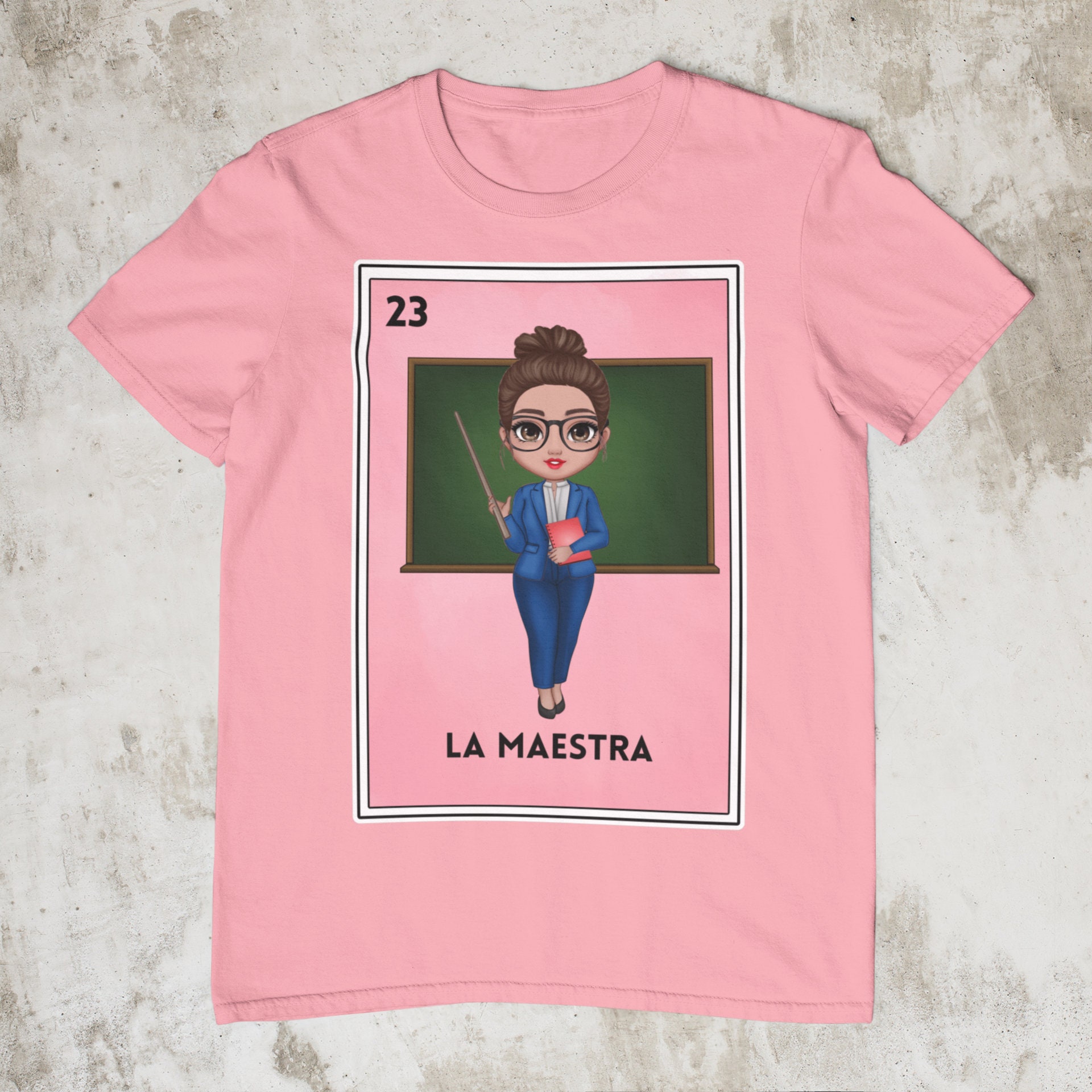 La Maestra Bilingual Teacher Shirt, Maestra Loteria Shirt, Spanish ...
