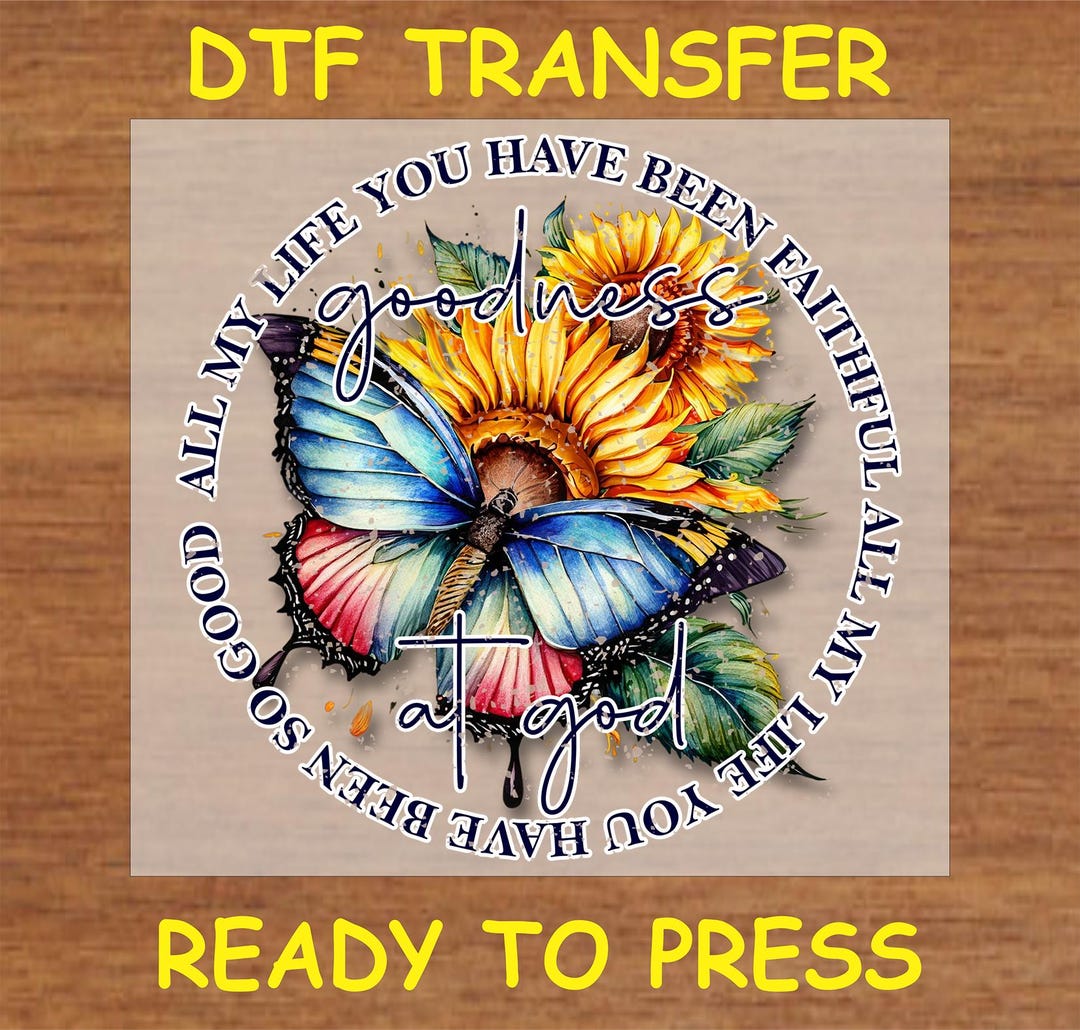 Religious DTF Transfer Iron on Heat Transfer - Ready to Press Hot Peel ...