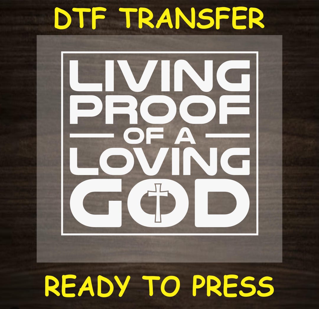 Religious DTF Transfer Iron on Heat Transfer - Ready to Press Hot Peel ...