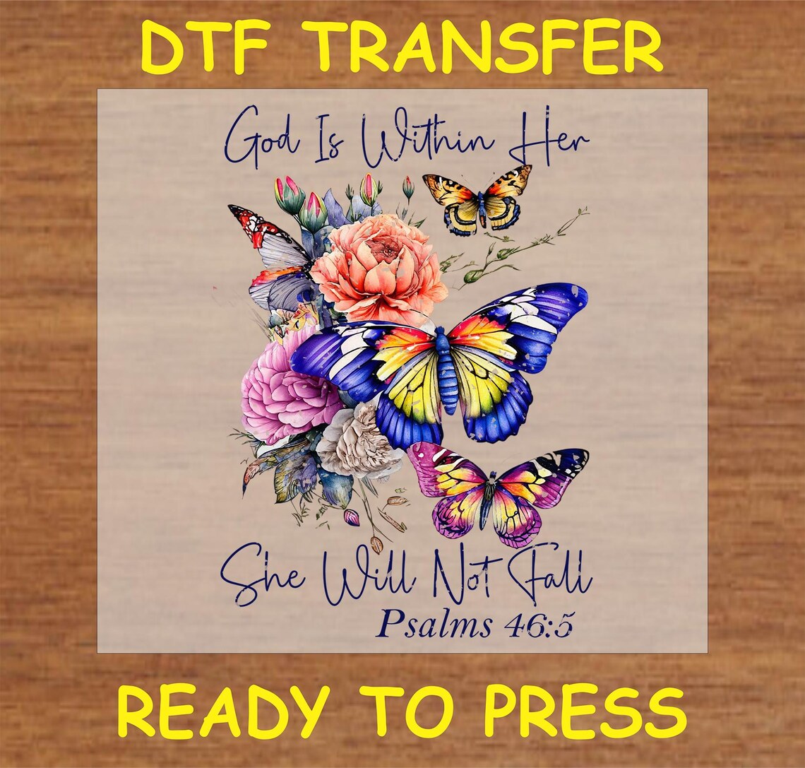 Religious DTF Transfer Iron on Heat Transfer - Ready to Press Hot Peel ...