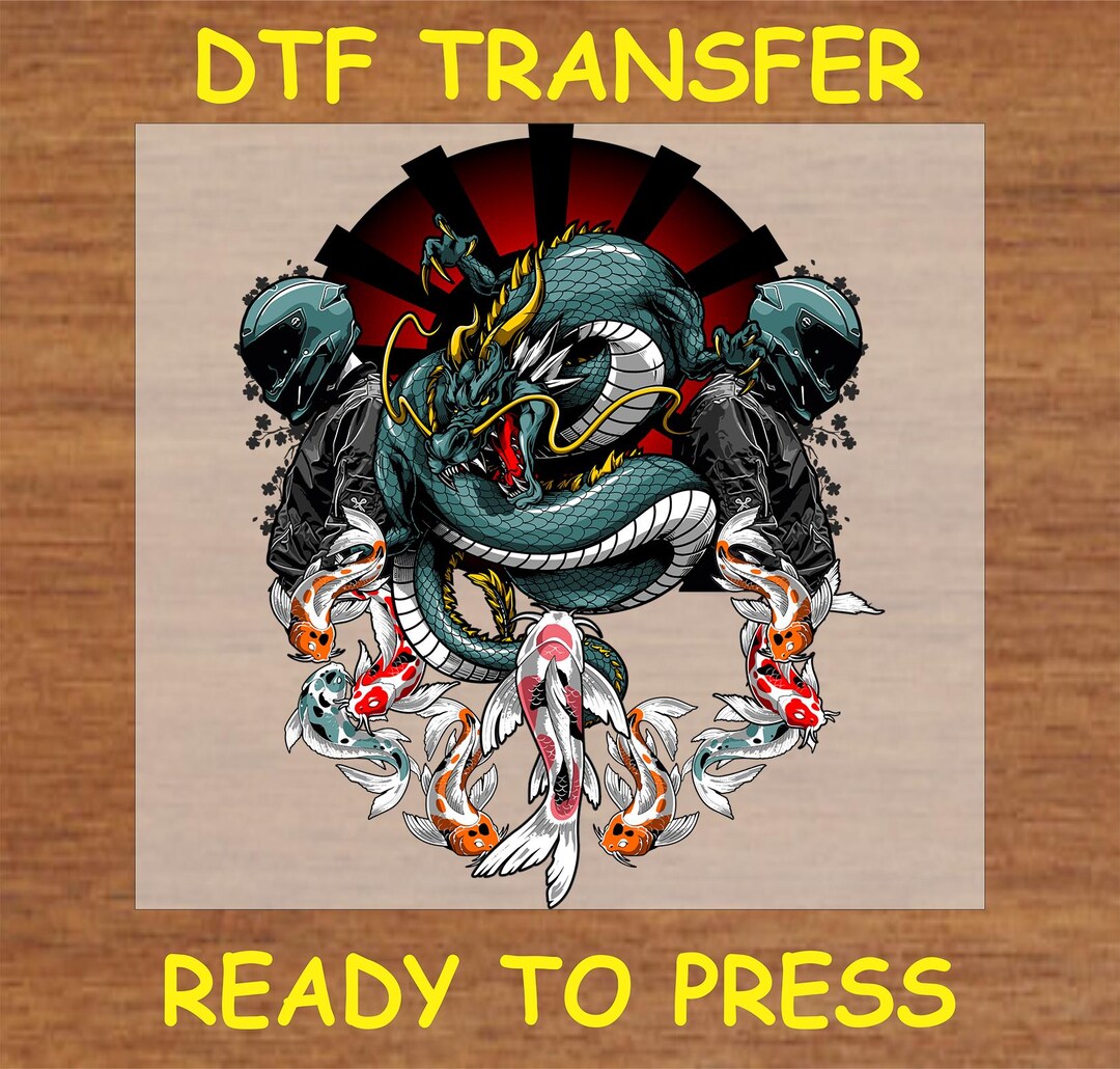 Motorcycle DTF Transfer Iron on Heat Transfer - Ready to Press Hot Peel ...