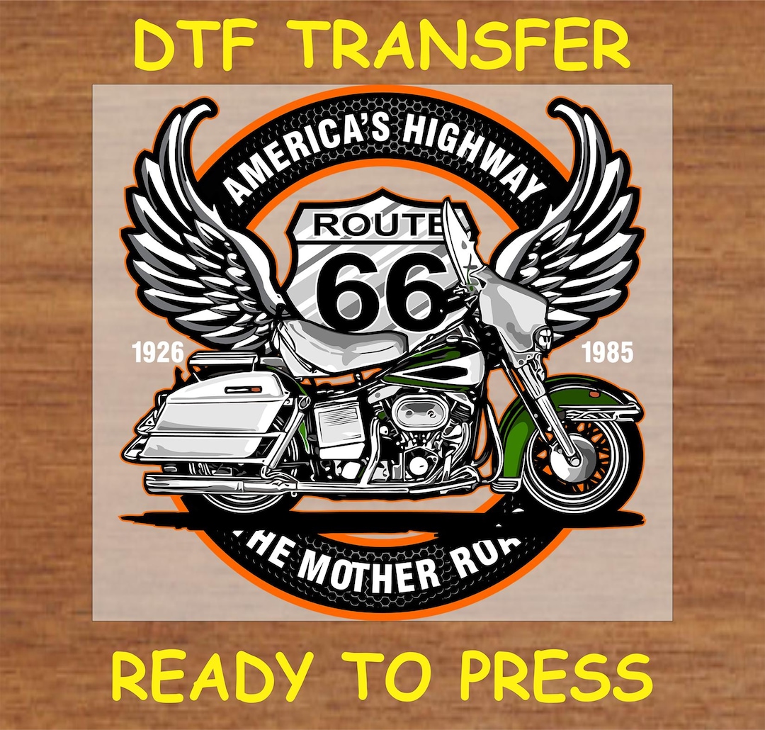 Motorcycle DTF Transfer Iron on Heat Transfer - Ready to Press Hot Peel ...