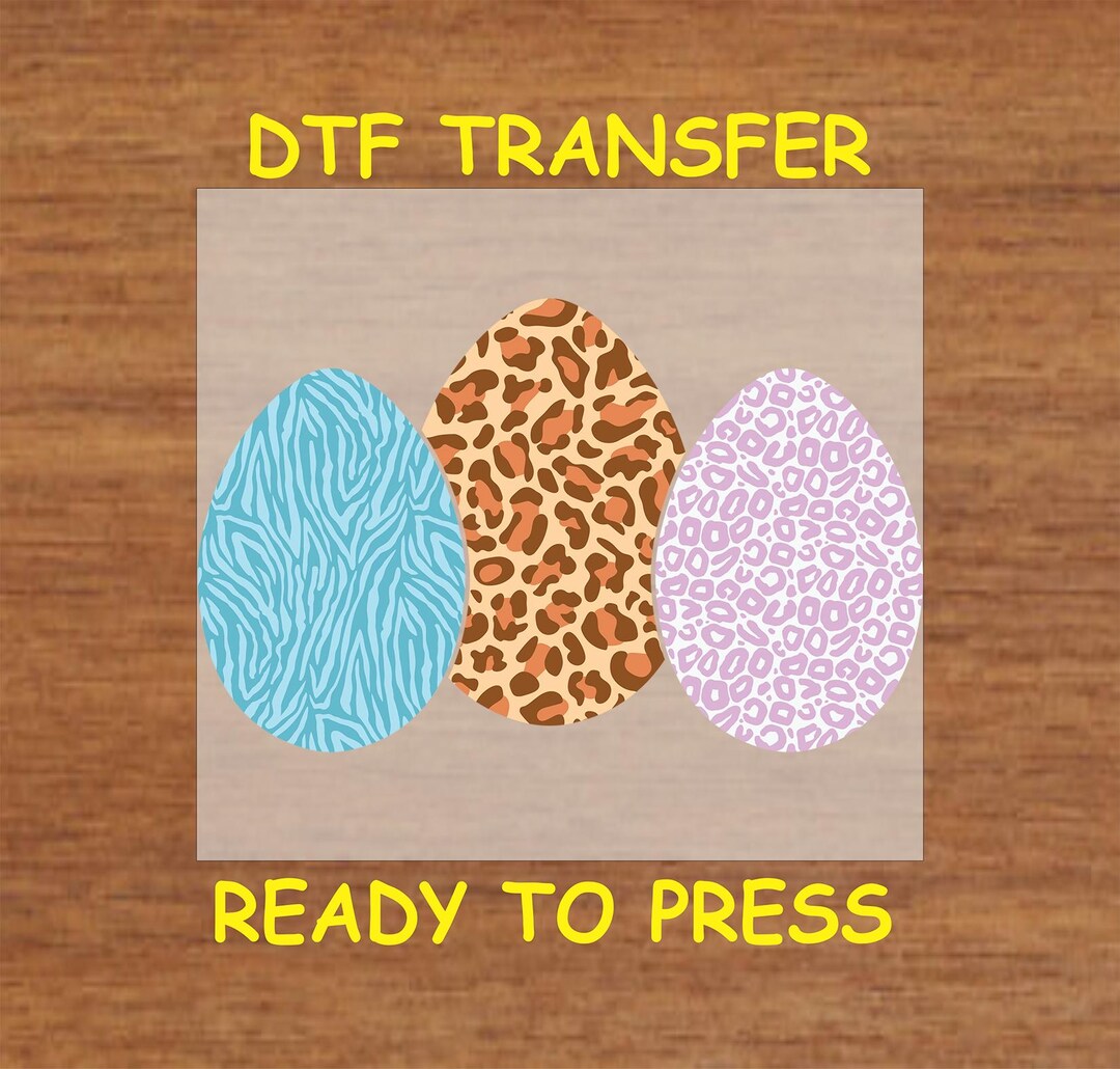 Easter DTF Transfer Iron on Heat Transfer - Ready to Press, Easter Egg ...