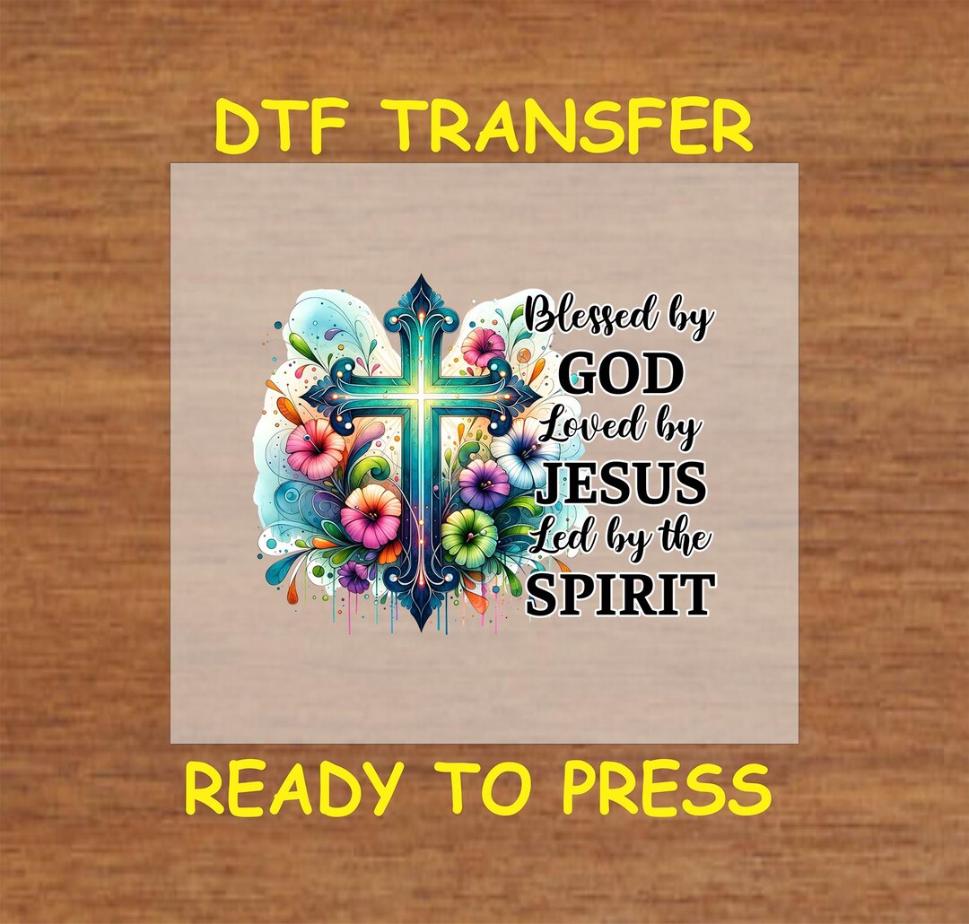 Easter DTF Transfer Iron on Heat Transfer - Ready to Press, Blessed by ...