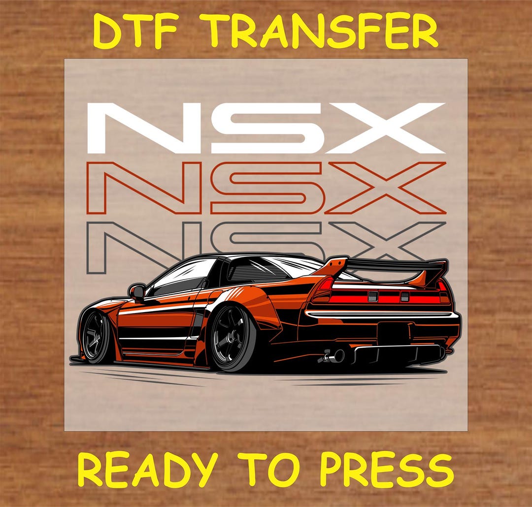 Car DTF Transfer Iron on Heat Transfer Ready to Press Hot Peel ...