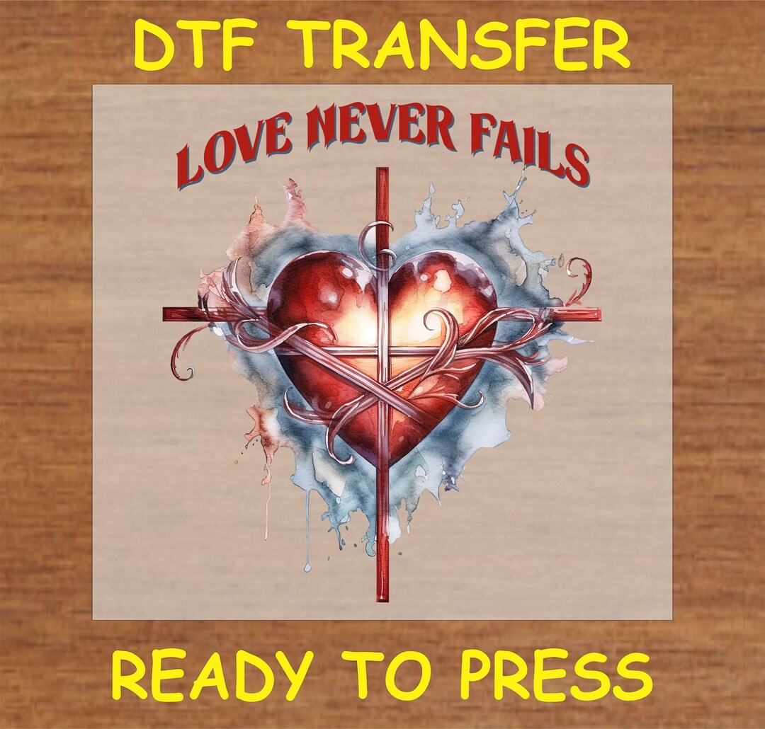 Religious DTF Transfer Iron on Heat Transfer - Ready to Press Hot Peel ...
