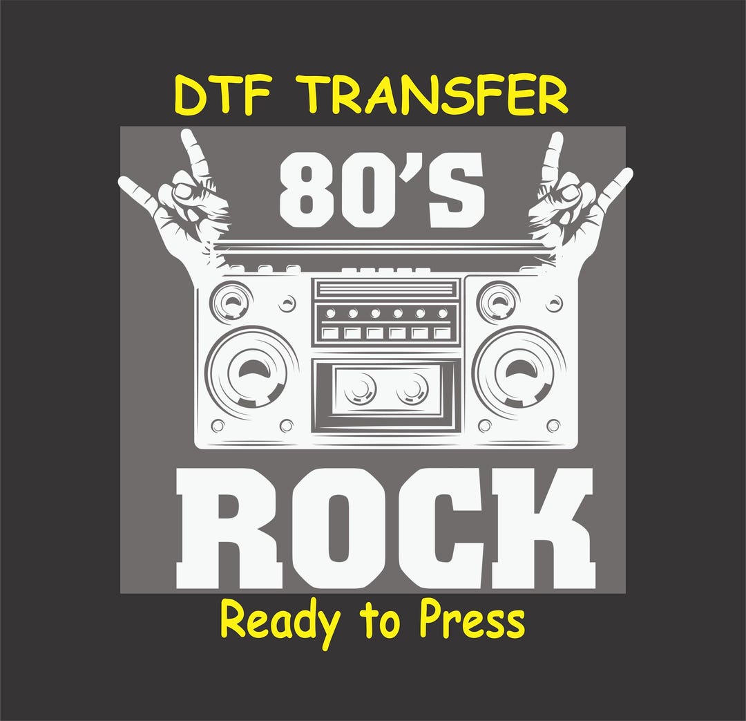 Retro 80s & 90s DTF Transfer Iron on Heat Transfer - Ready to Press ...