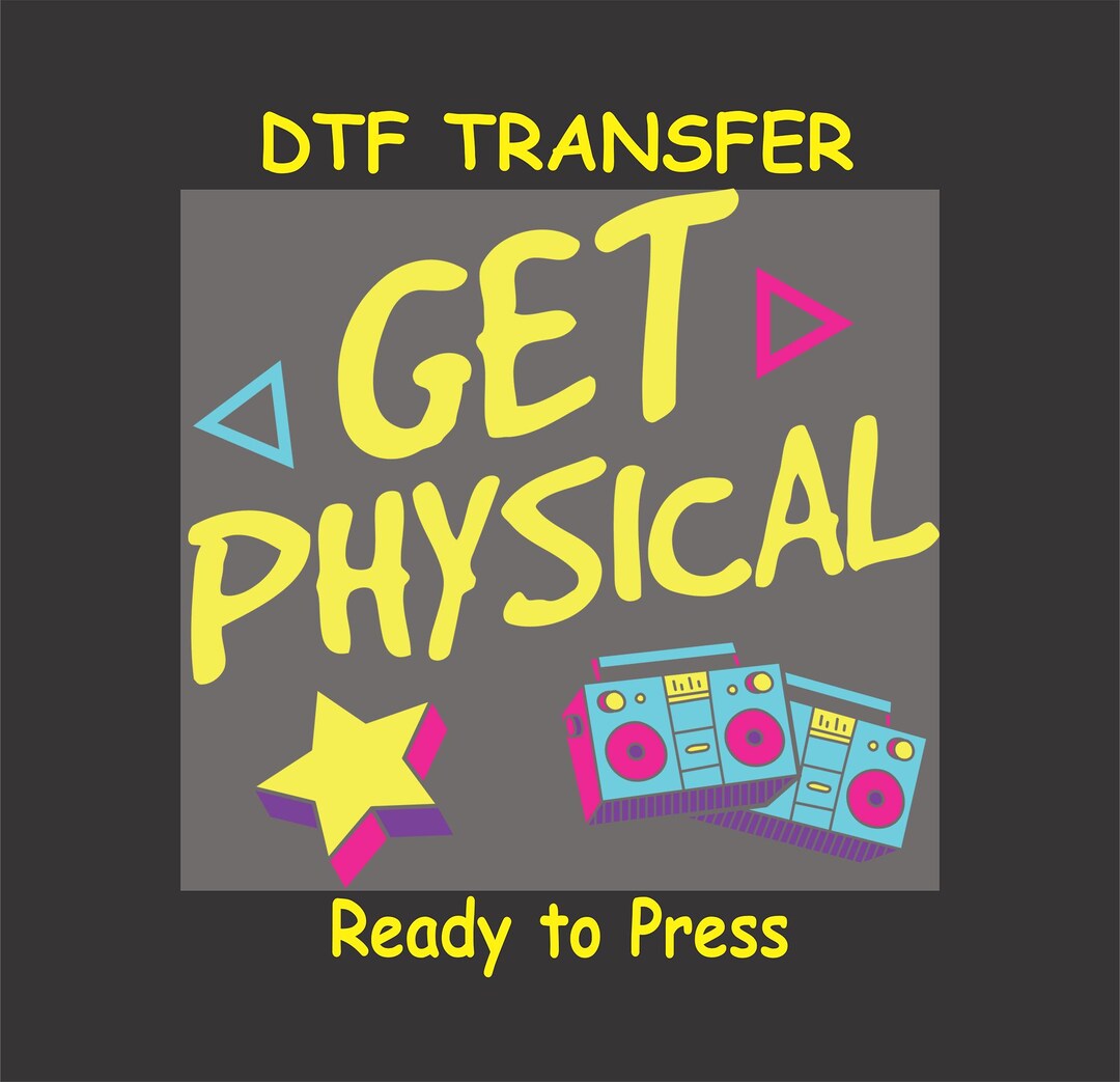 Retro 80s & 90s DTF Transfer Iron on Heat Transfer - Ready to Press ...