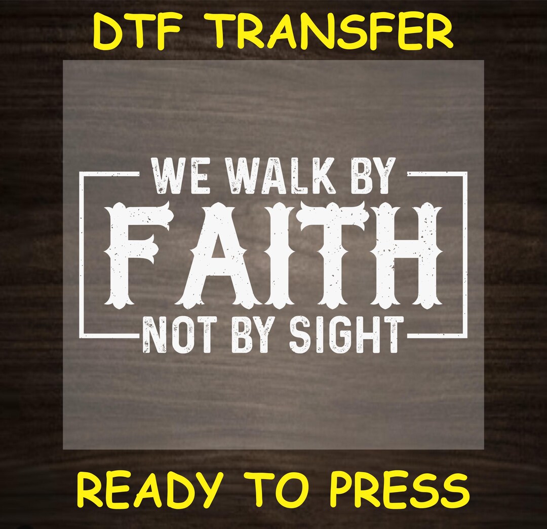 Religious DTF Transfer Iron on Heat Transfer - Ready to Press Hot Peel ...