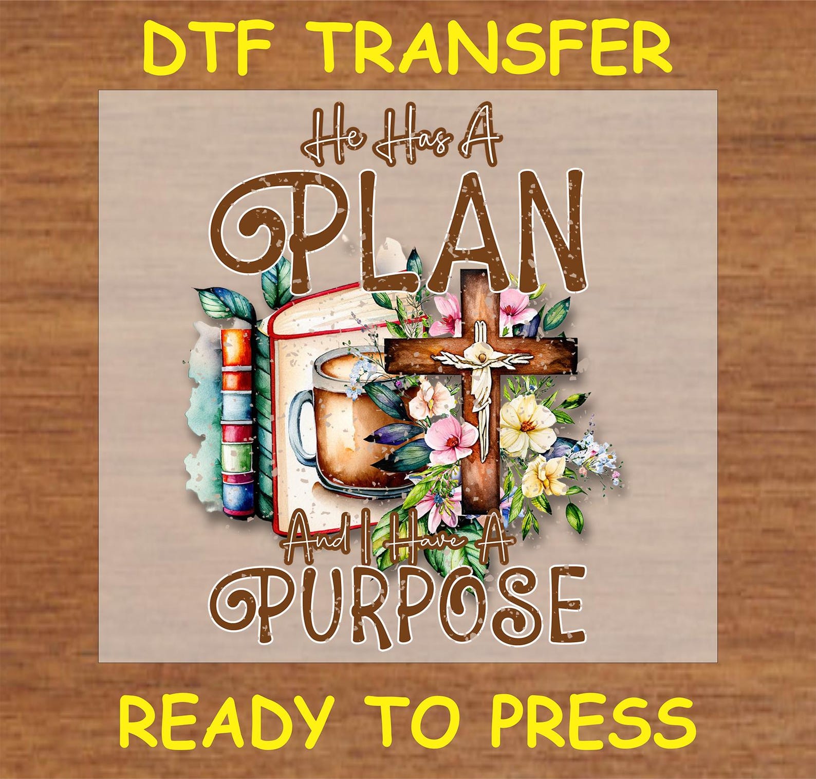 Religious DTF Transfer Iron on Heat Transfer - Ready to Press Hot Peel ...
