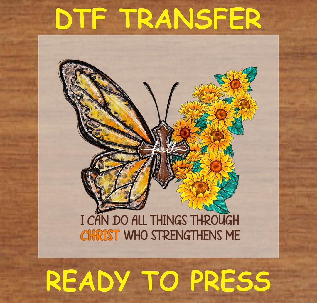 Religious DTF Transfer Iron on Heat Transfer - Ready to Press Hot Peel ...