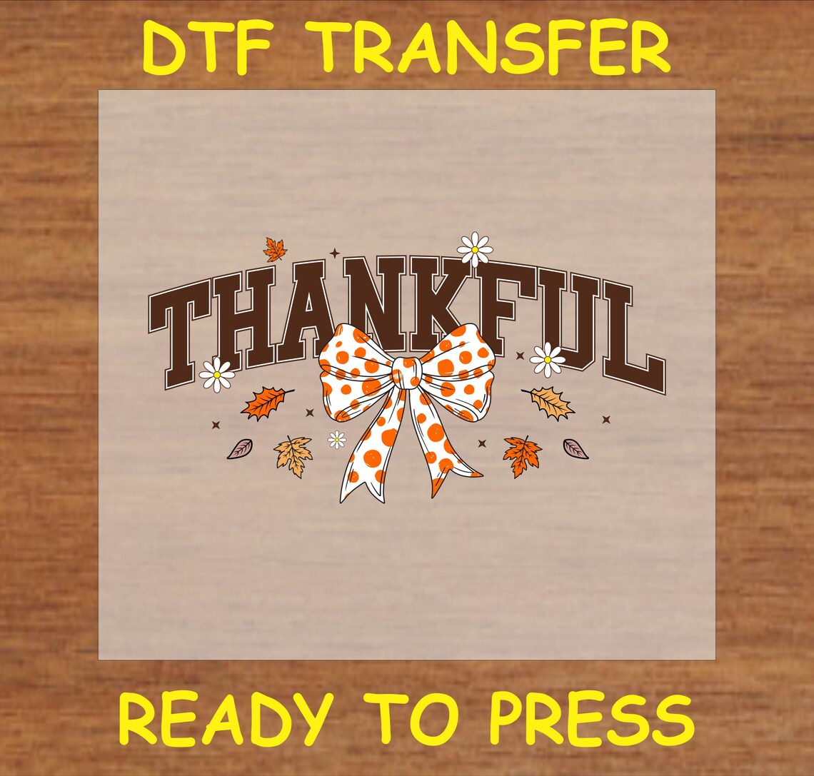 Fall DTF Transfer Iron on Heat Transfer - Ready to Press Hot Peel ...