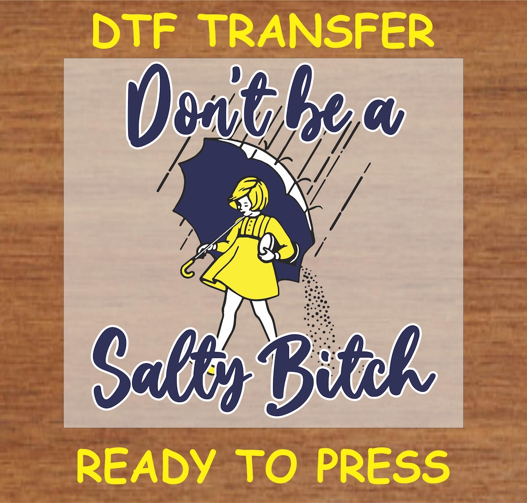 Funny DTF Transfer Iron on Heat Transfer - Ready to Press Hot Peel, Don ...