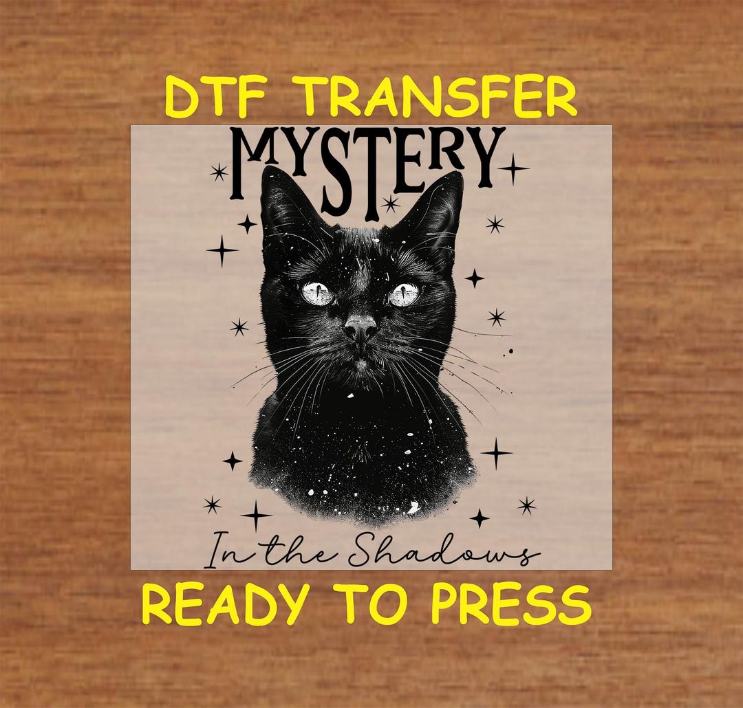 Gothic DTF Transfer Iron on Heat Transfer - Ready to Press, Mystery in ...