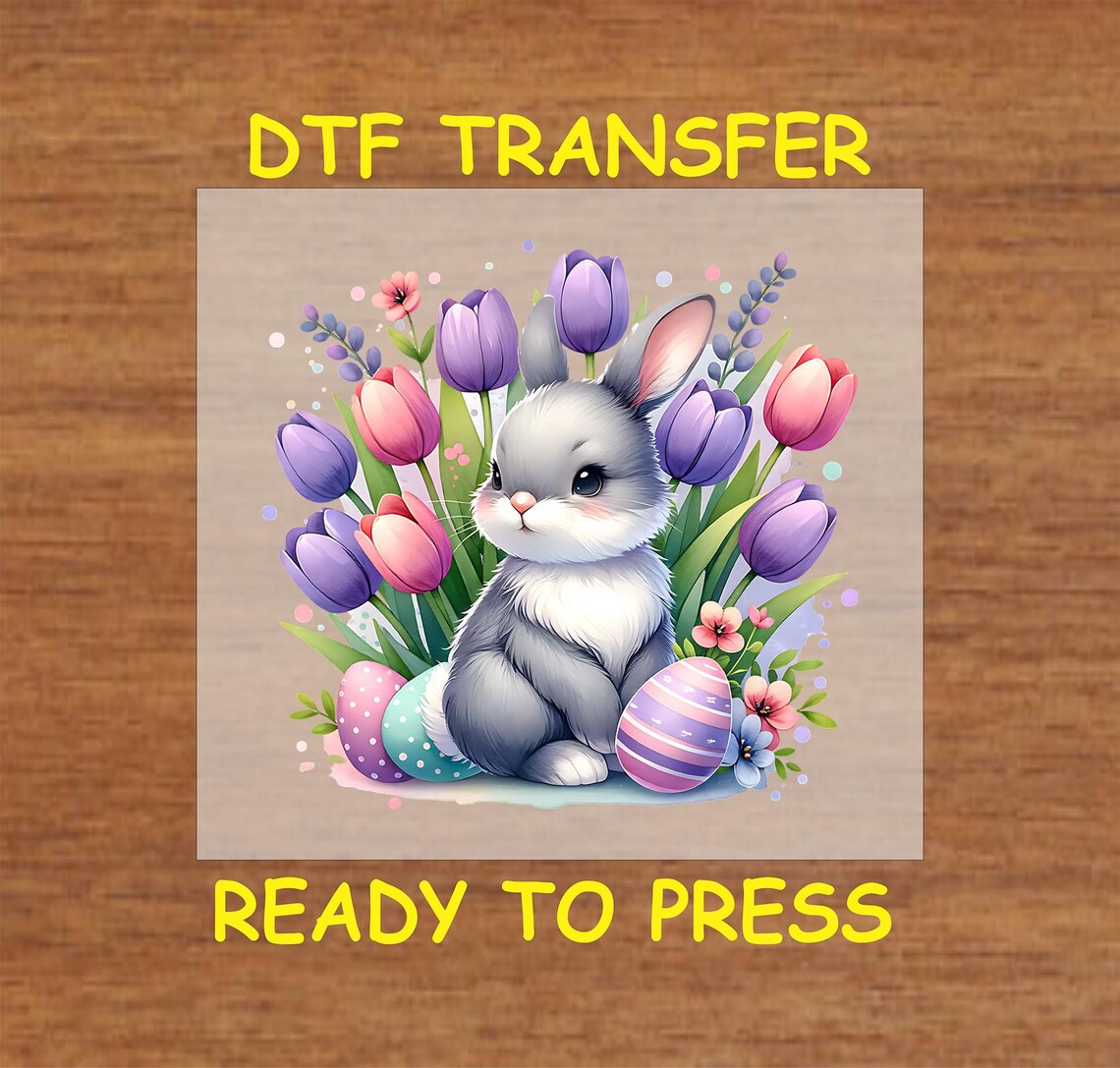Easter DTF Transfer Iron on Heat Transfer - Ready to Press, Spring ...