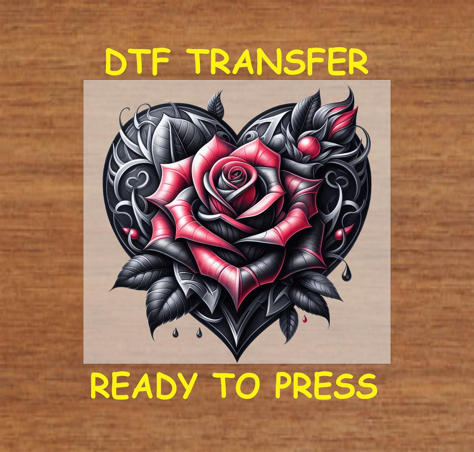 Valentine's Day DTF Transfer Iron on Heat Transfer - Ready to Press Hot ...