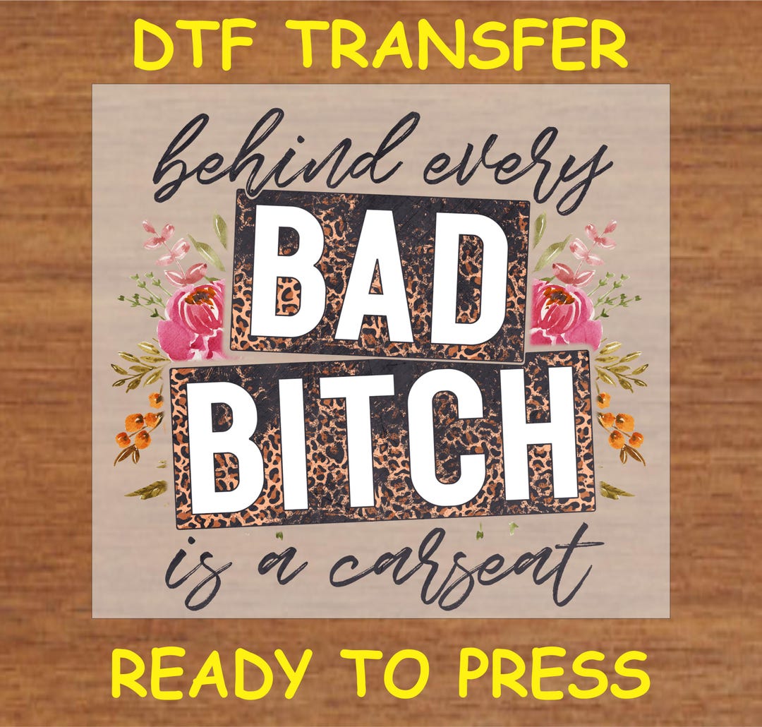 Funny DTF Transfer Iron on Heat Transfer - Ready to Press Hot Peel ...