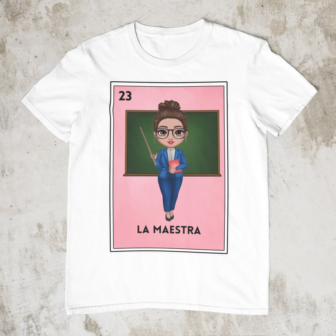 La Maestra Bilingual Teacher Shirt Maestra Loteria Shirt Spanish