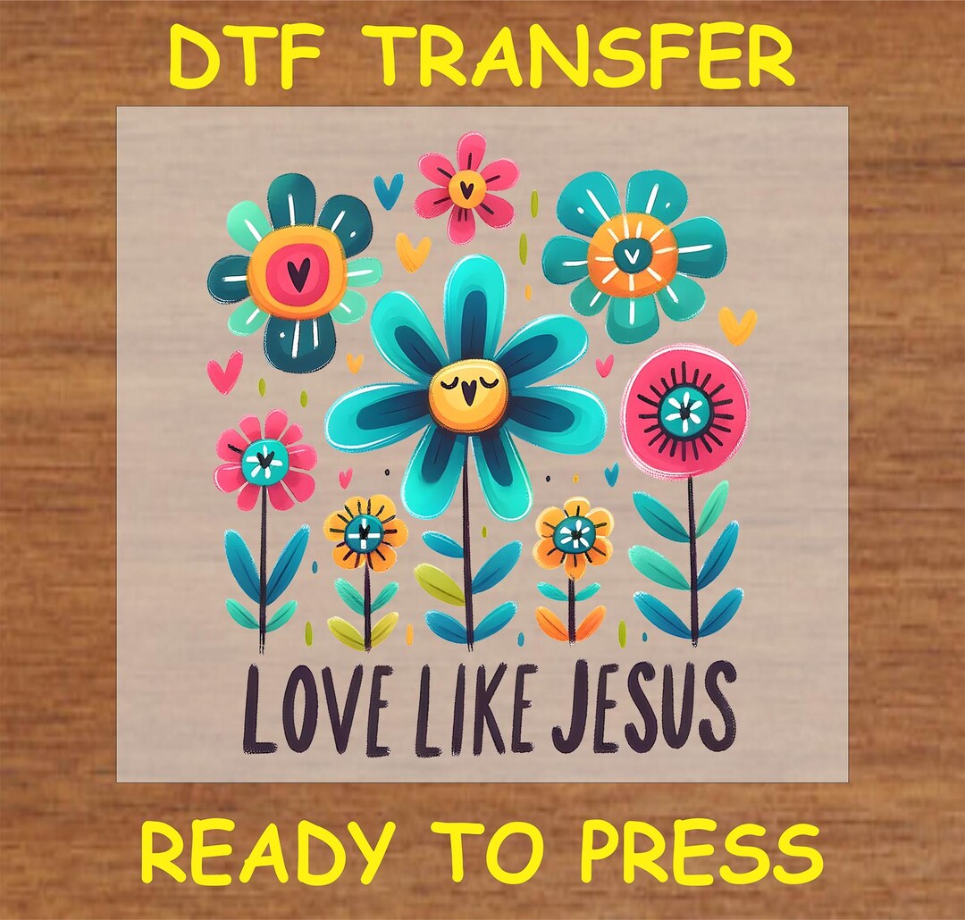 Religious DTF Transfer Iron on Heat Transfer - Ready to Press Hot Peel ...