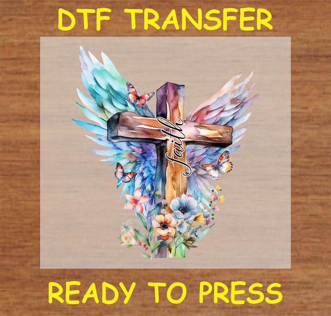 Religious DTF Transfer Iron on Heat Transfer - Ready to Press Hot Peel ...