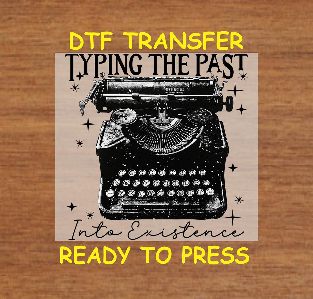 Gothic DTF Transfer Iron on Heat Transfer - Ready to Press, Typing the ...