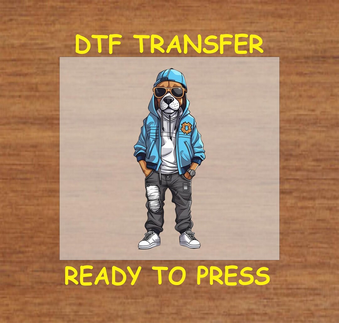Urban Streetwear DTF Transfer Iron on Heat Transfer - Ready to Press, Hip Hop Urban Streetwear ...