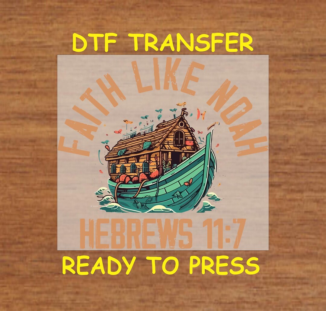 Religious DTF Transfer Iron on Heat Transfer - Ready to Press, Faith ...