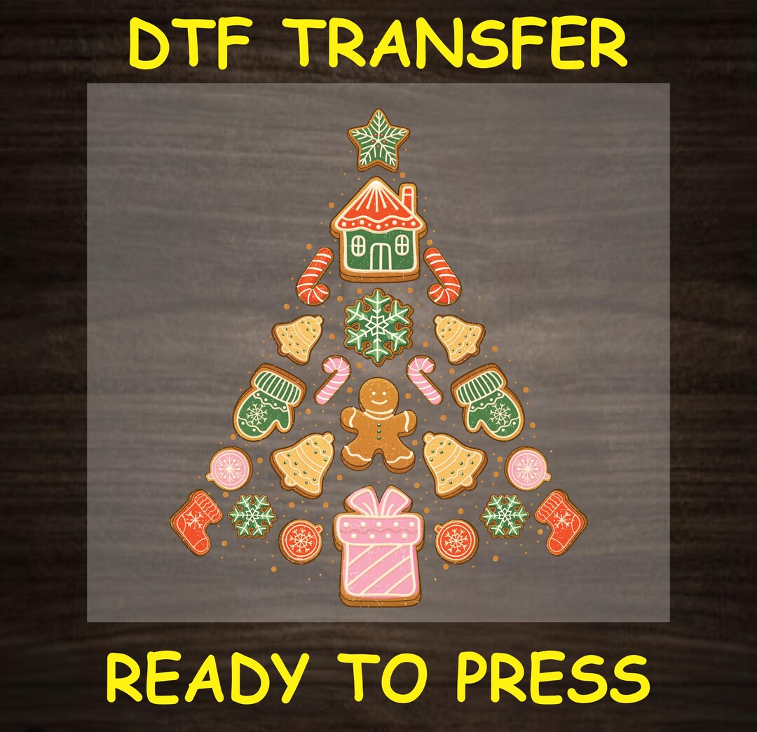 Christmas DTF Transfer Iron on Heat Transfer - Ready to Press Hot Peel ...