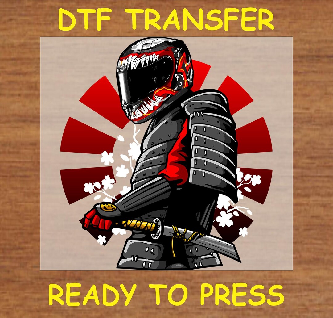 Motorcycle DTF Transfer Iron on Heat Transfer - Ready to Press Hot Peel ...