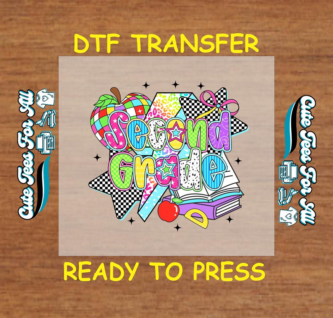 Teacher DTF Transfer Iron on Heat Transfer - Ready to Press, Second ...