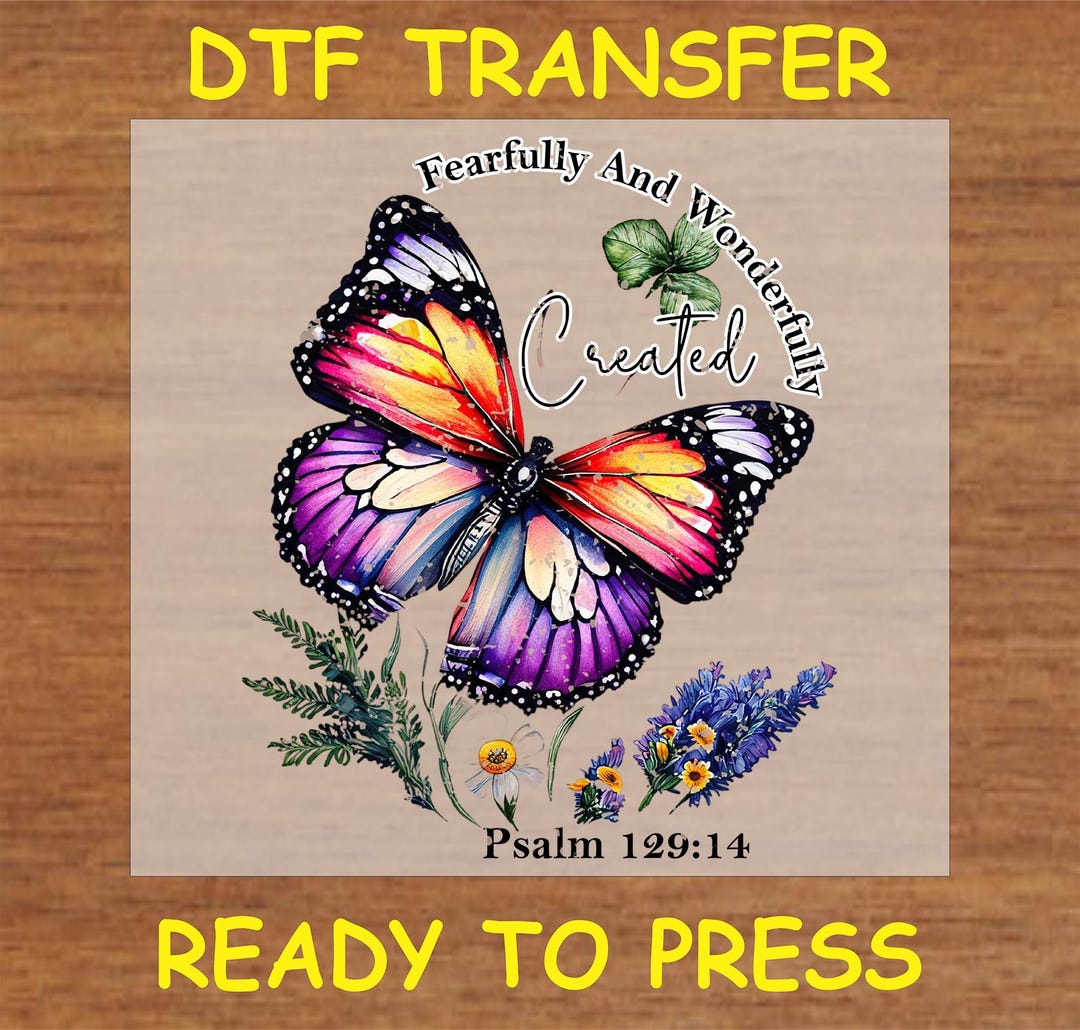 Religious DTF Transfer Iron on Heat Transfer - Ready to Press Hot Peel ...