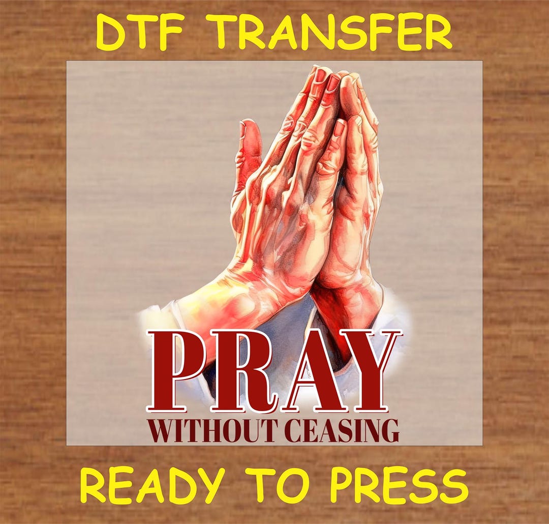 Religious DTF Transfer Iron on Heat Transfer - Ready to Press Hot Peel ...