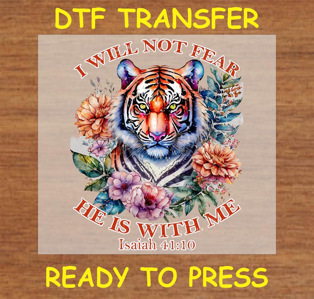 Religious DTF Transfer Iron on Heat Transfer - Ready to Press Hot Peel ...