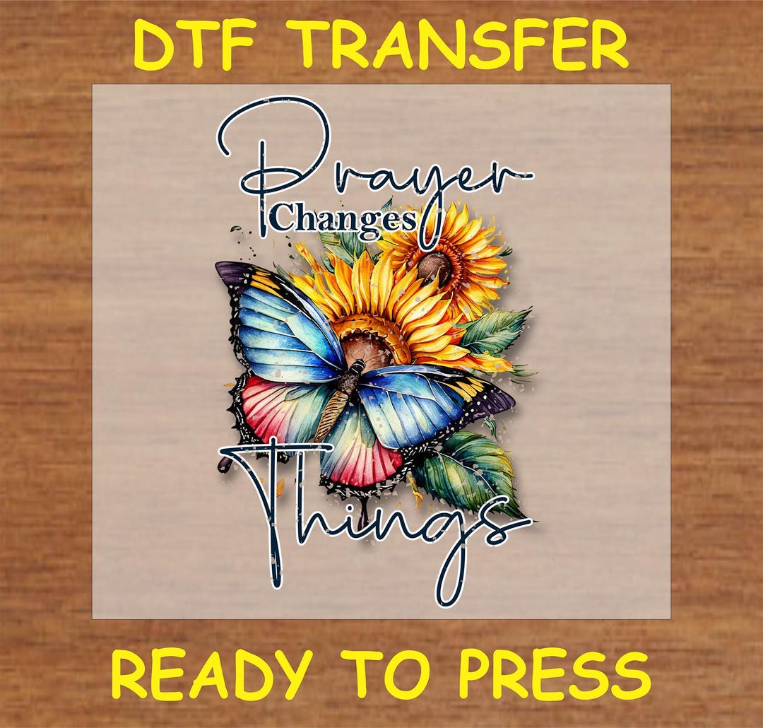 Religious DTF Transfer Iron on Heat Transfer - Ready to Press Hot Peel ...