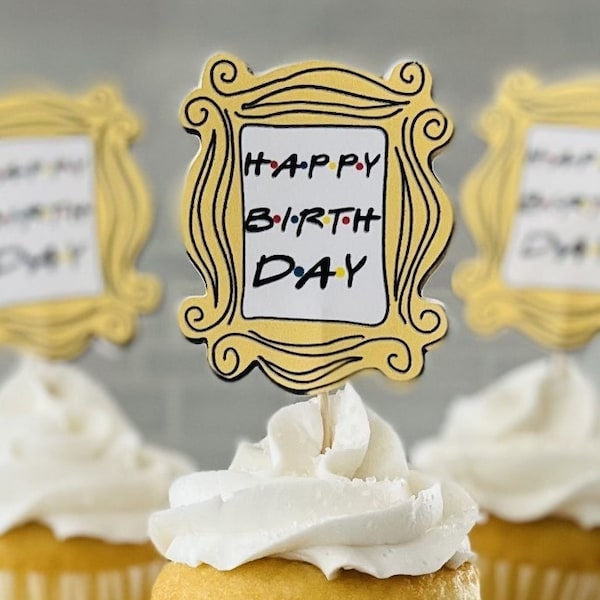 Friends Theme Cupcake Toppers - Etsy