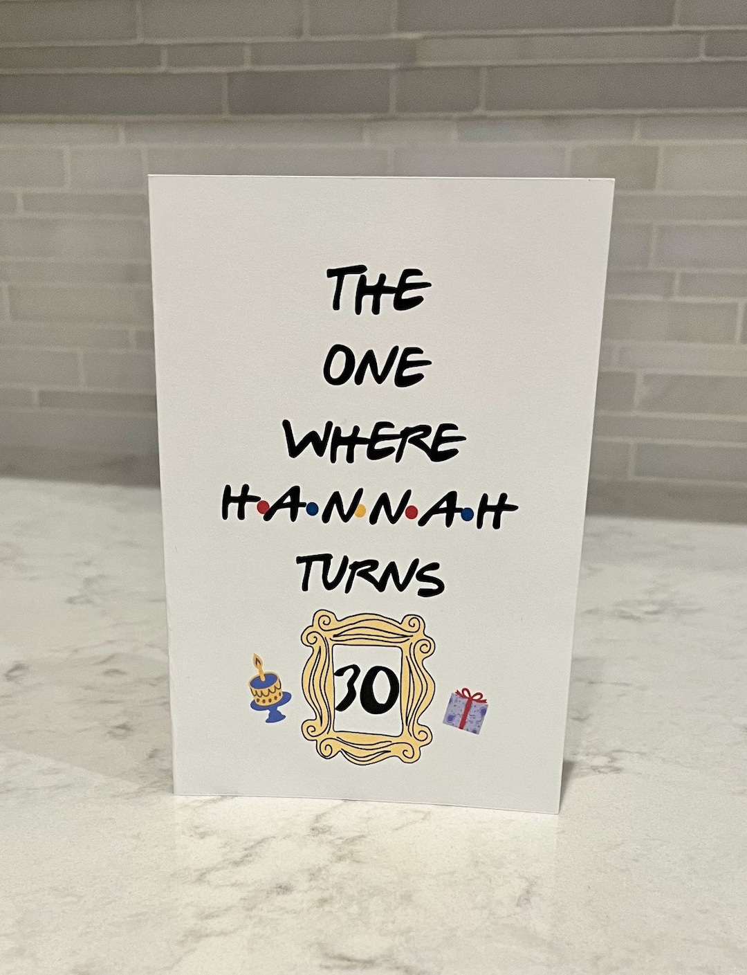 Friends Theme Personalized Birthday Card, Friends Party, Friends ...