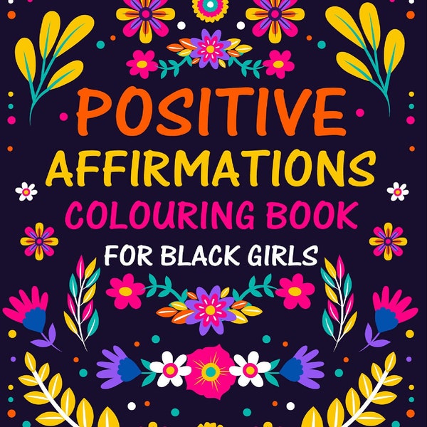Positive Affirmations Coloring Book - Etsy