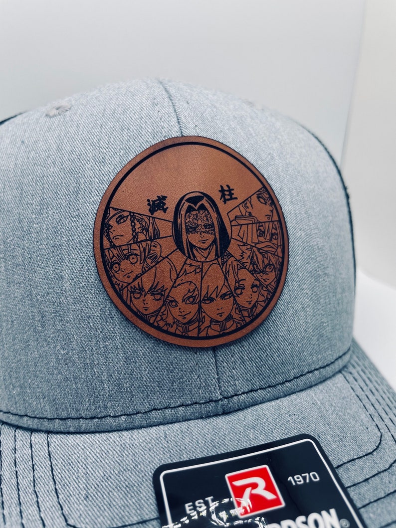 Custom Hashira Leather Patch Hat - Etsy