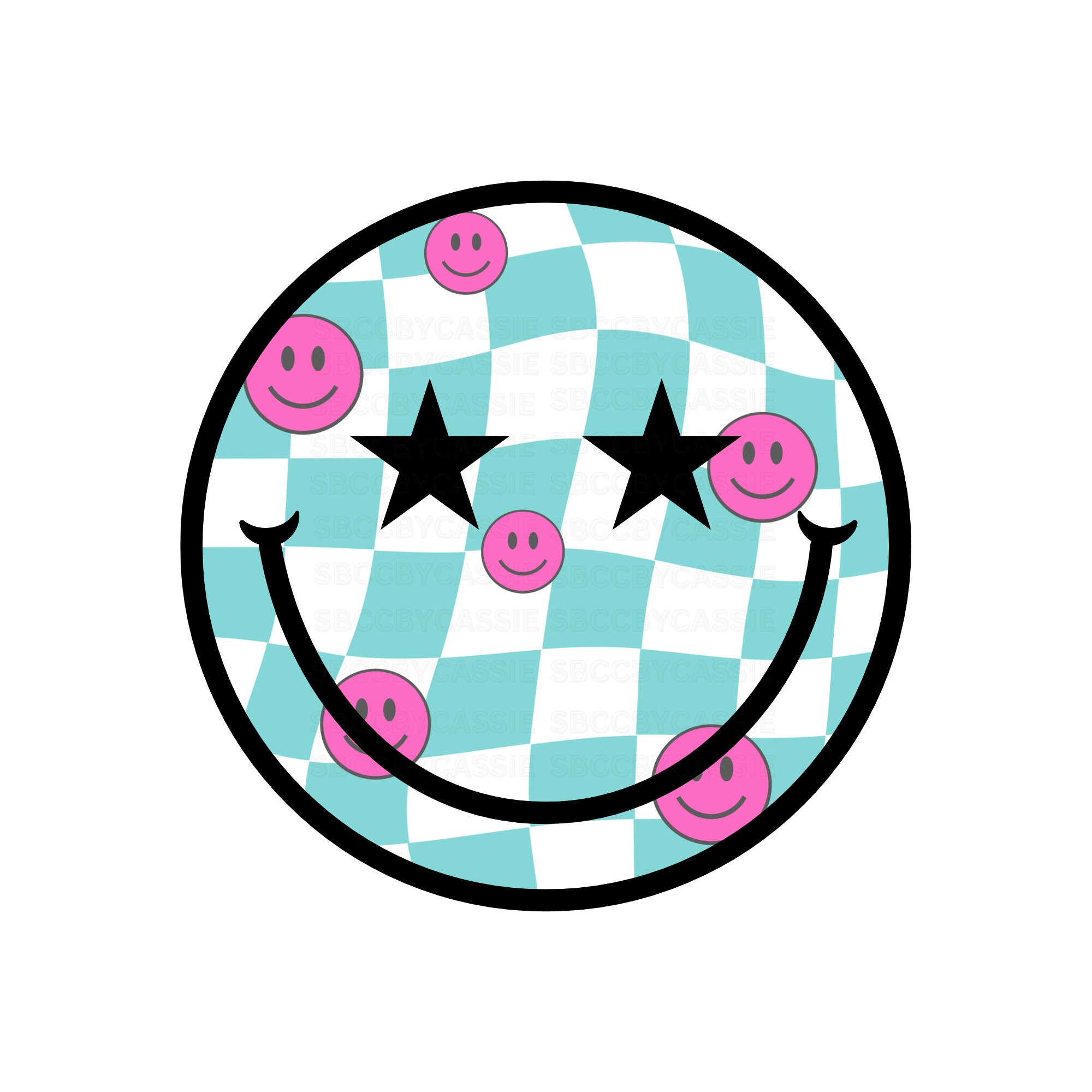 Various Smiley Face Transfers - DTF or Sublimation Transfers- Multiple ...