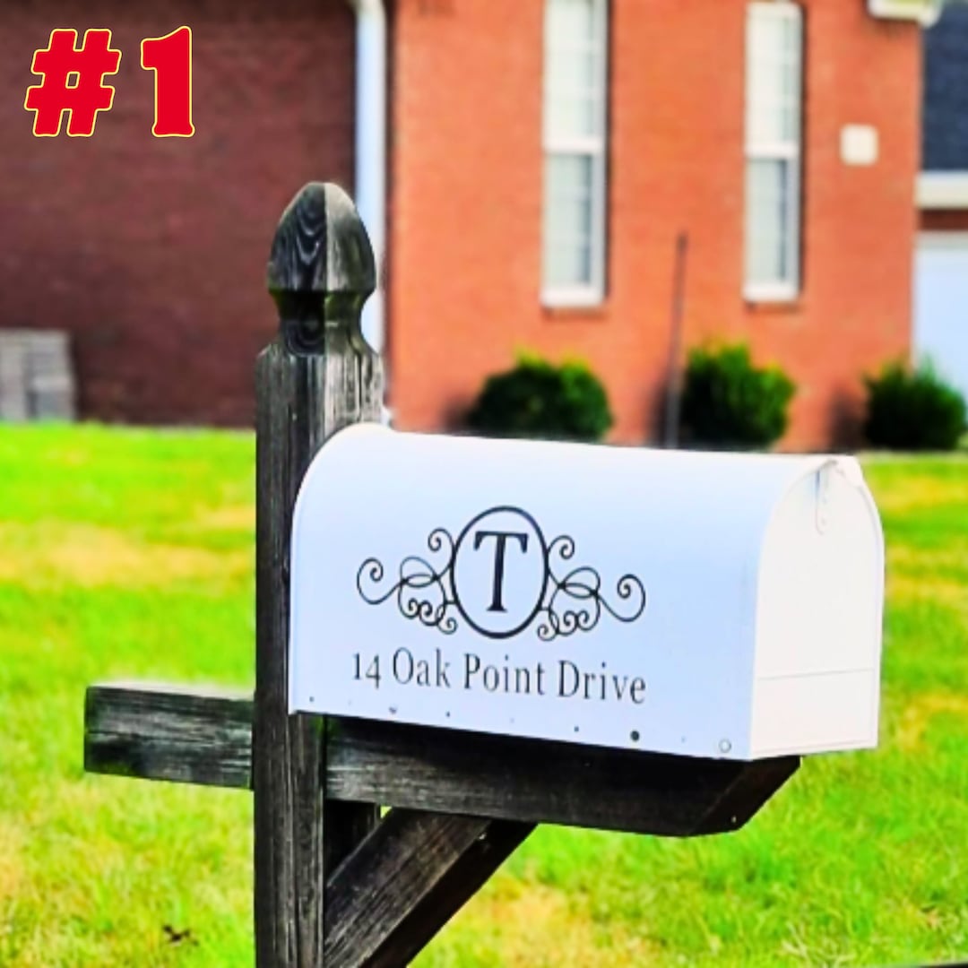Custom Premium Vinyl Mailbox Decals- Personalized Decals for Any ...