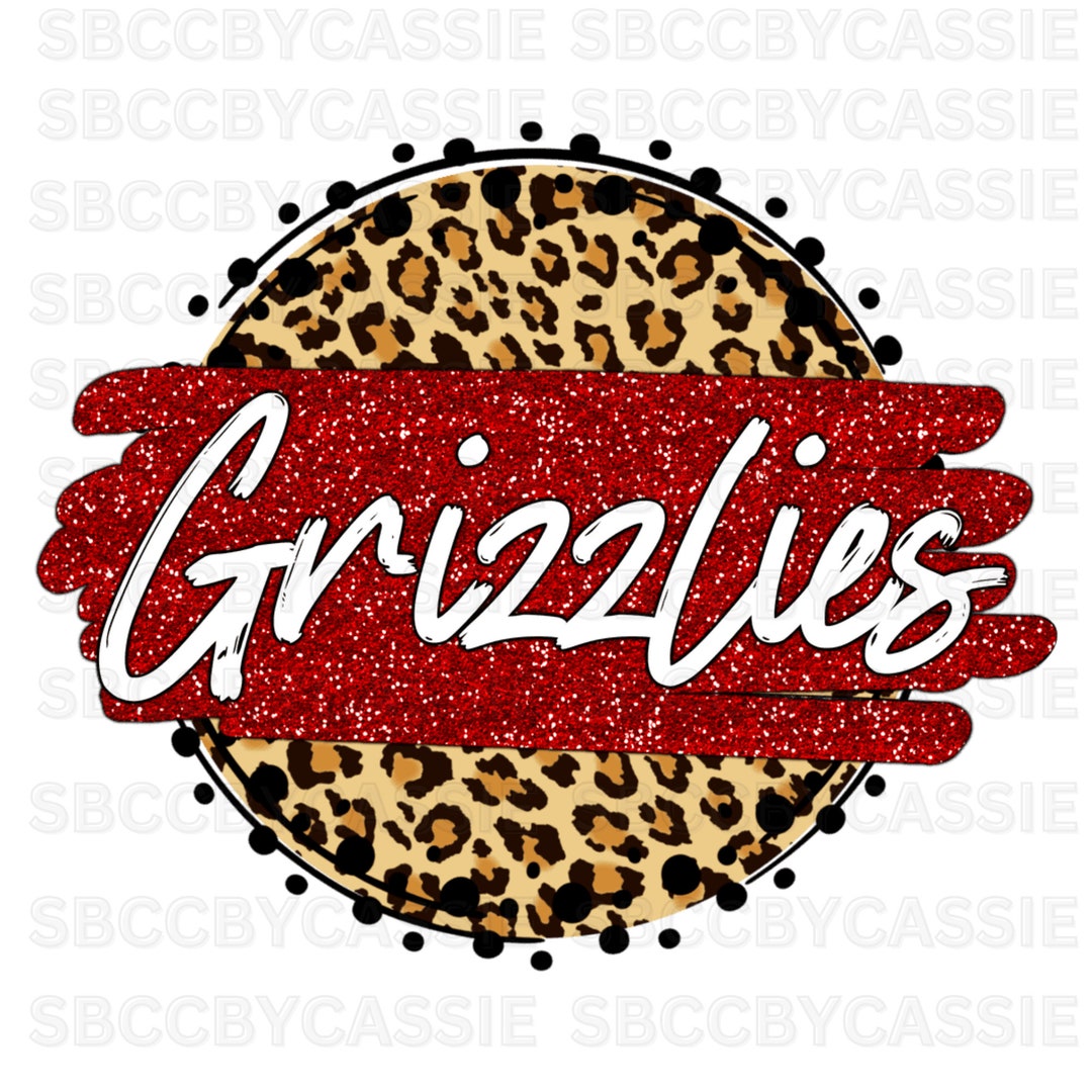 Leopard Glitter Circle Team Dtf/sublimation Transfers - Various Teams ...