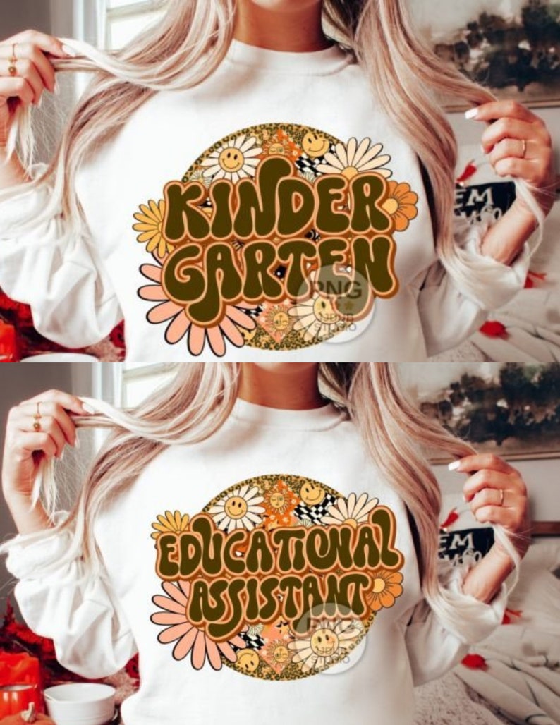 Floral Retro Grades & Careers Sublimation Transfers Ready to Press All ...