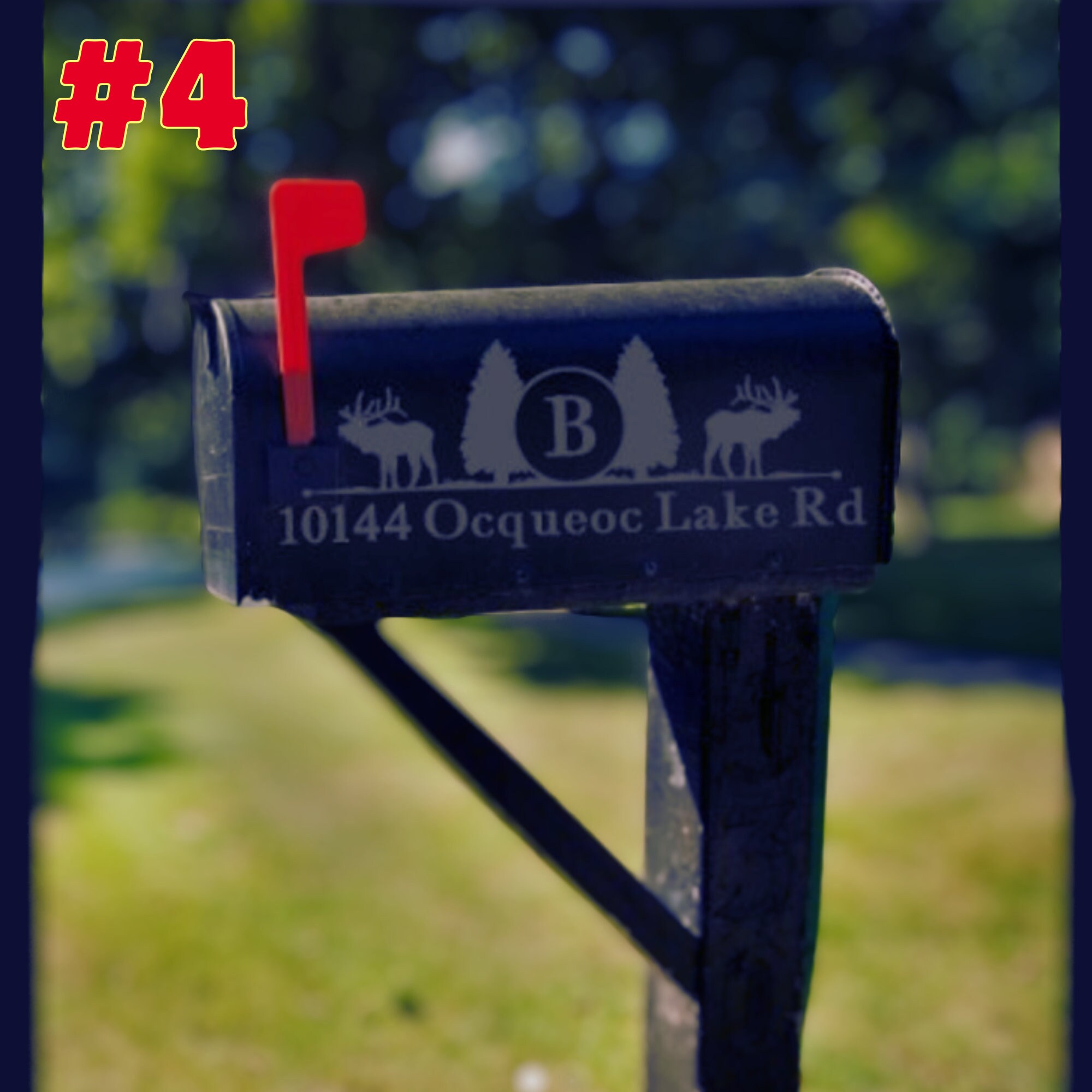 Custom Premium Vinyl Mailbox Decals- Personalized Decals for Any ...