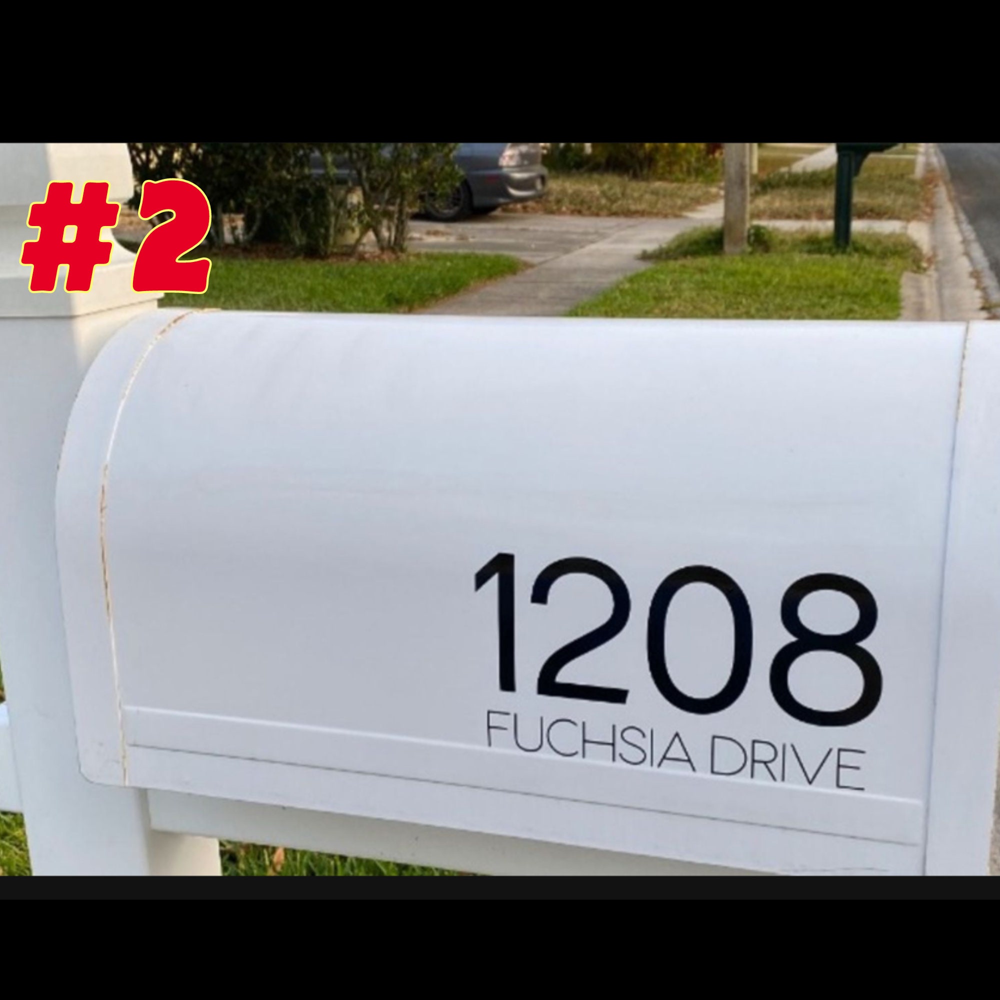 Custom Premium Vinyl Mailbox Decals- Personalized Decals for Any ...