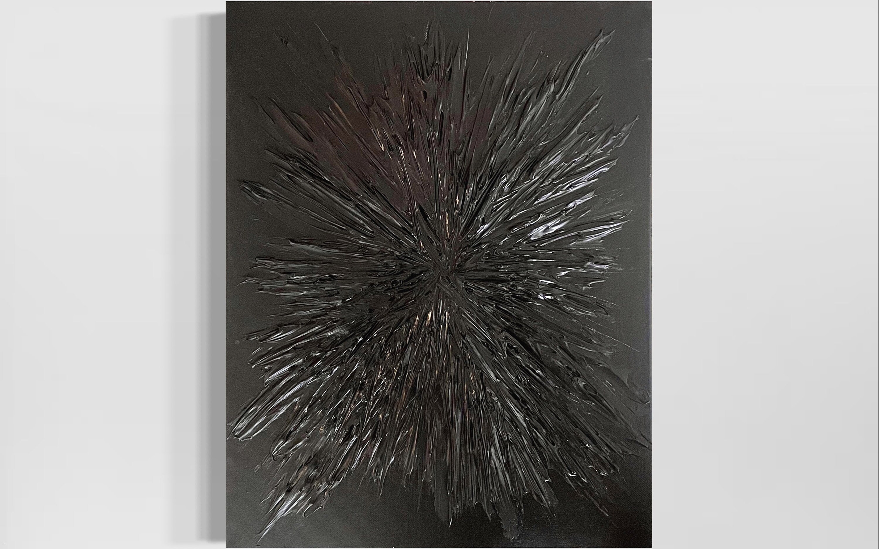 High Quality All Black Abstract, Textured 3D Art in All Sizes - Etsy