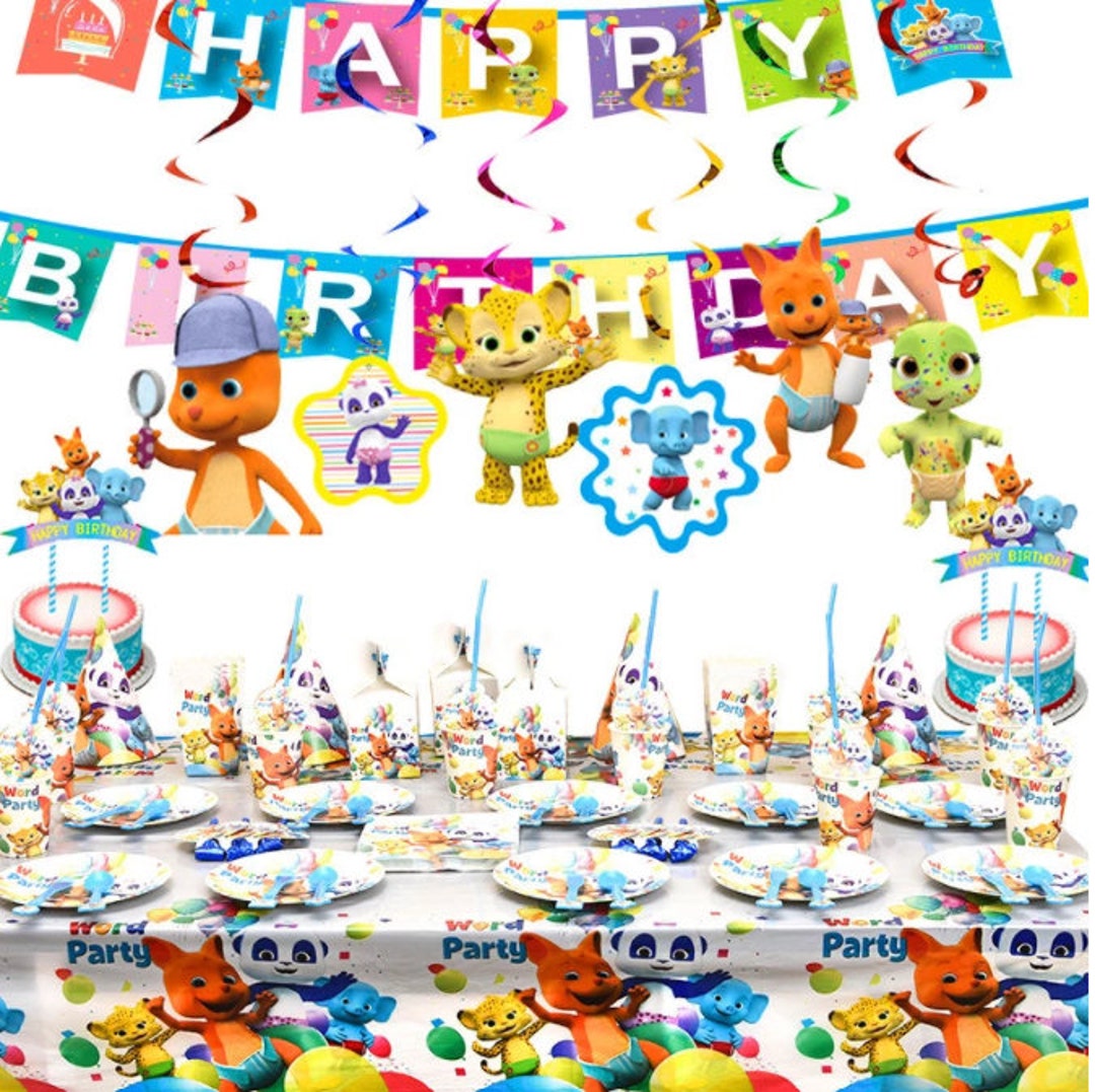 Word Party Themed Party Supplies for All Parties; Cups, Plates and More ...